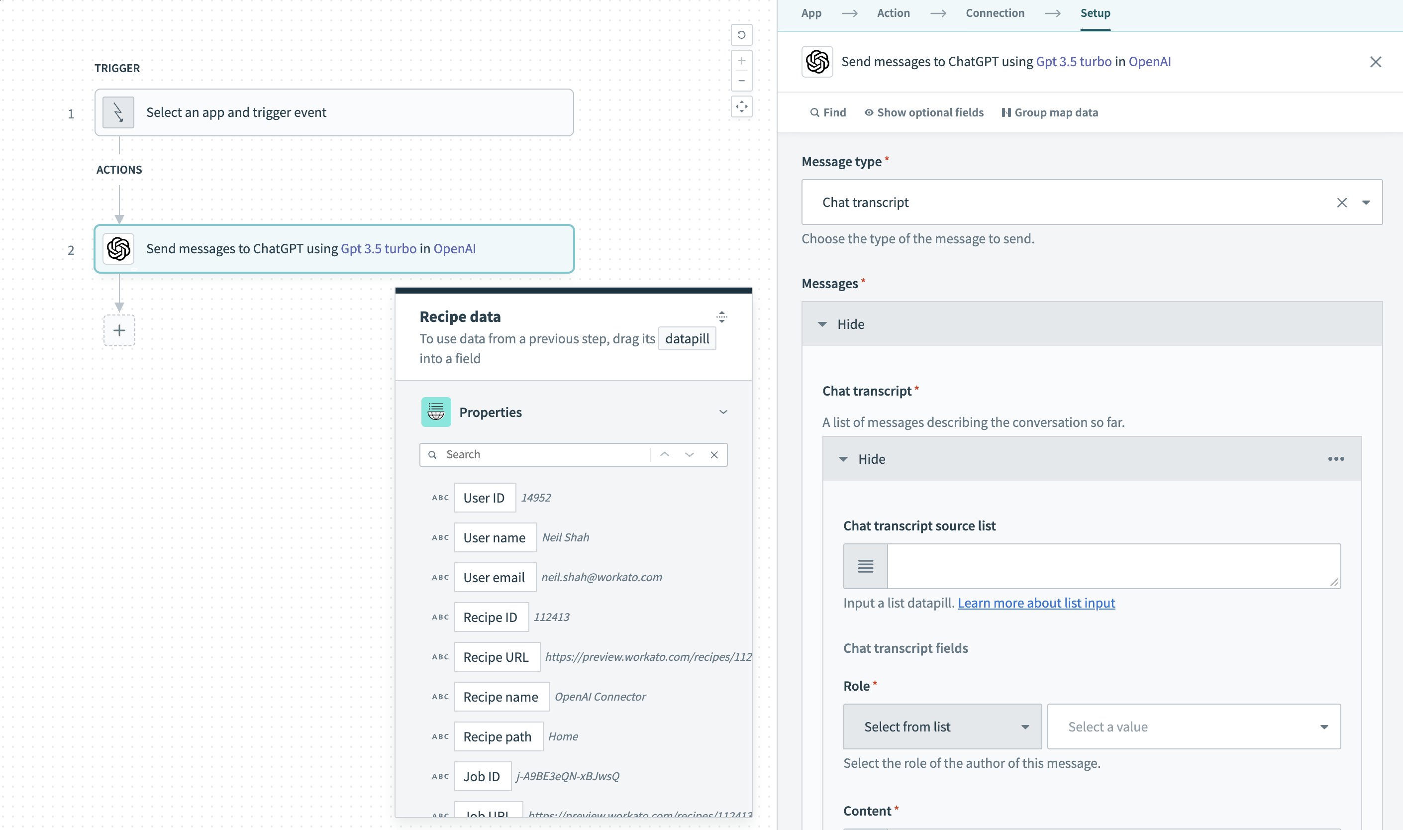OpenAI Send Messages To ChatGPT Workato Docs